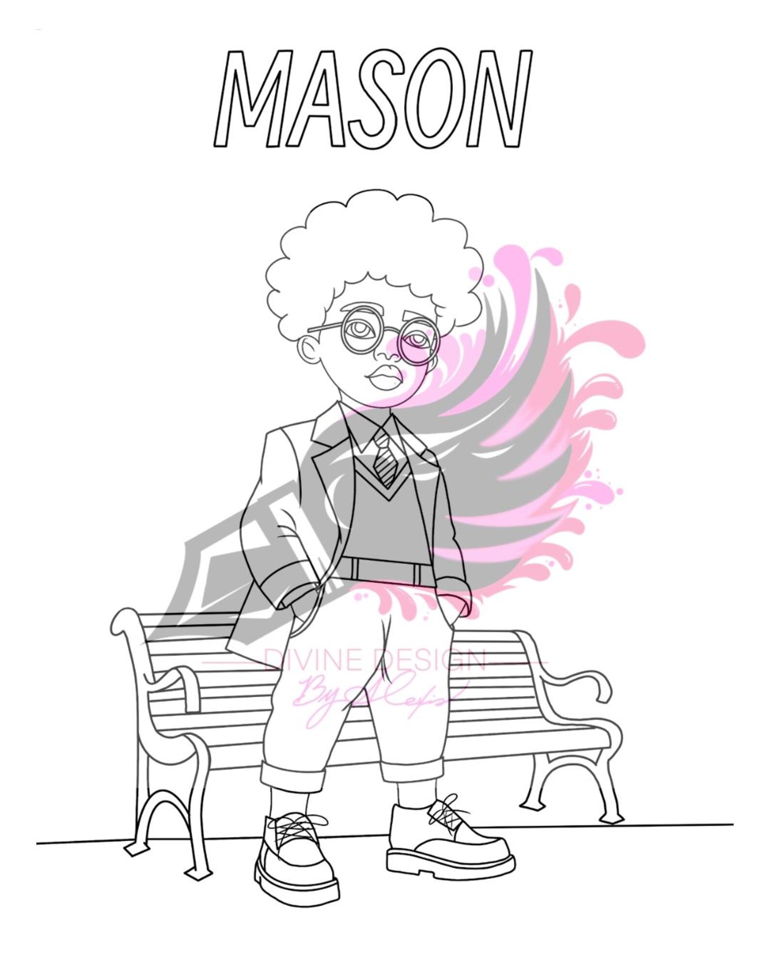 Mason Coloring Page | Kids Coloring Page | Printable Coloring Pages for ...