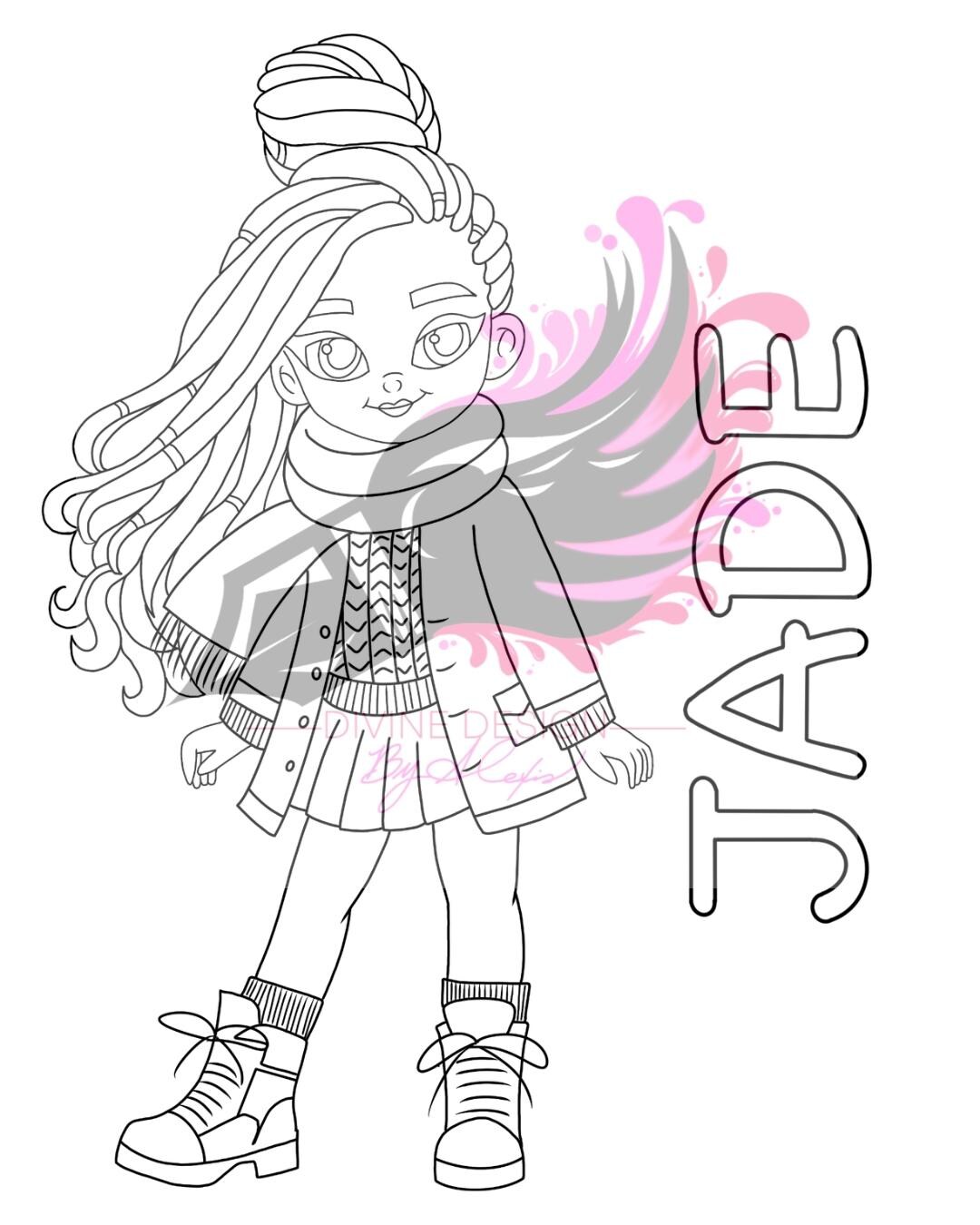 Jade Coloring Page | Kids Coloring Page | Printable Coloring Pages for ...