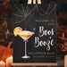 PRINTABLE Boos & Booze Halloween Welcome Signs- Black- Orange Martini ...
