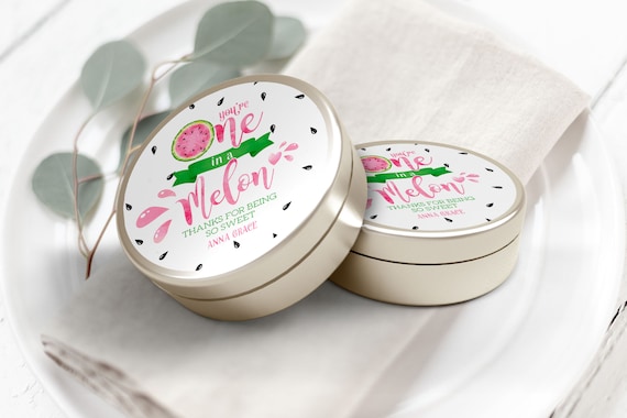 PRINTABLE Watermelon Circle Labels/Tags- 3" Inch | Fully Editable Text ...