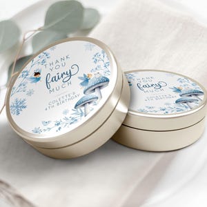 PRINTABLE Winter Snow Fairies Round Favor Labels or Tags | Winter ...