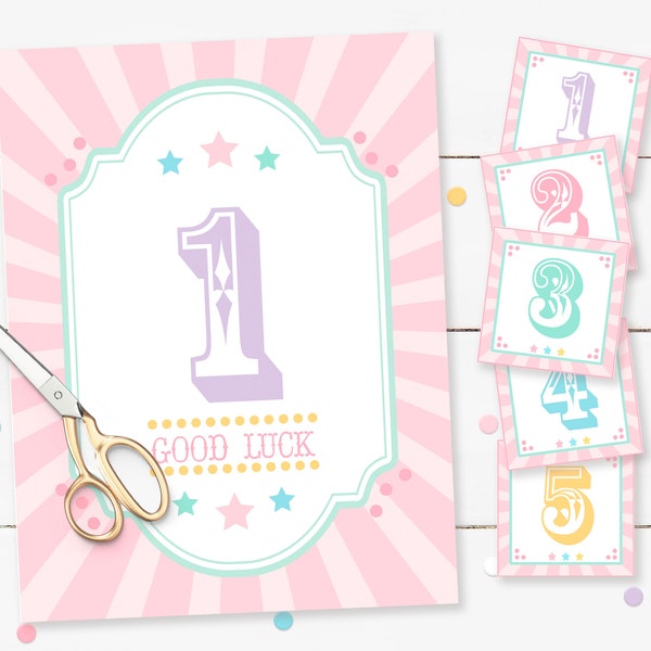 Cake Walk Numbers - Etsy