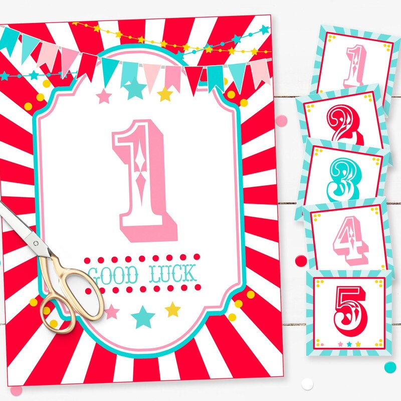 Cake Walk Numbers - Etsy