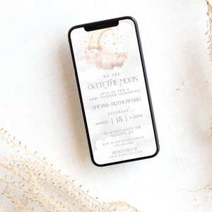 PRINTABLE Over the Moon Baby Shower Essentials Bundle- Pink | Edit Text ...