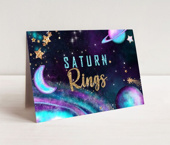 PRINTABLE Galaxy/Outer Space Buffet/Food Cards | Place or Name Cards ...
