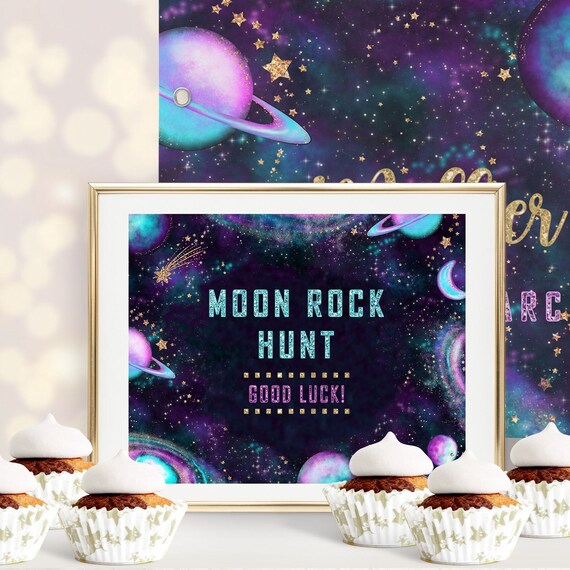 PRINTABLE Galaxy/Outer Space Game Signs | Includes 8 x 10 and 11 x 14 ...