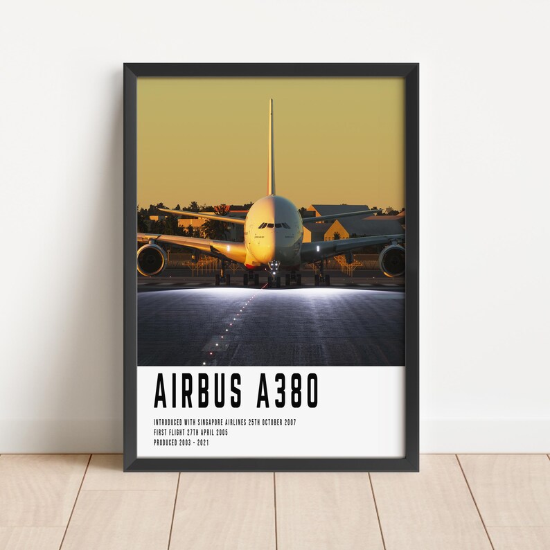 Emirates Airbus A380 Poster Print: Aviation Wall Art - Etsy
