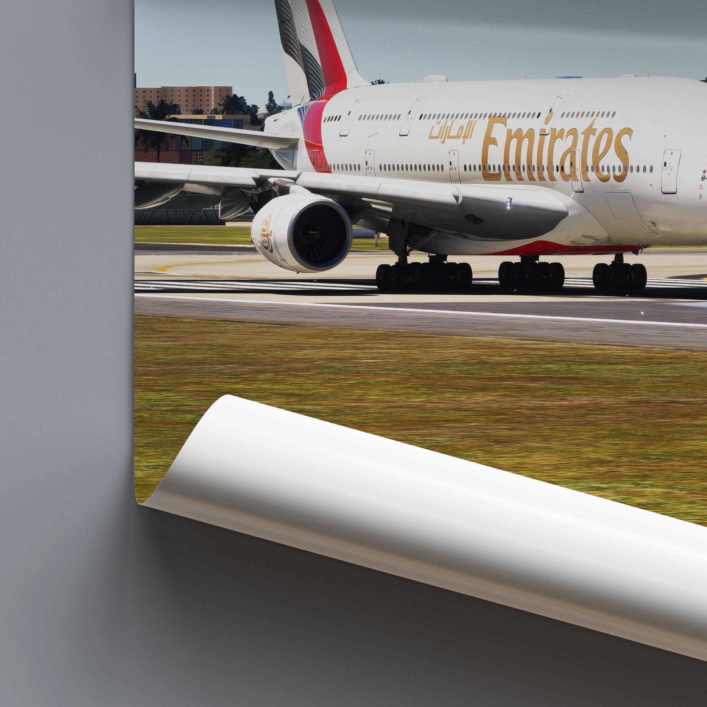 Emirates A380 Aviation Poster Print: Airplane Wall Art - Etsy