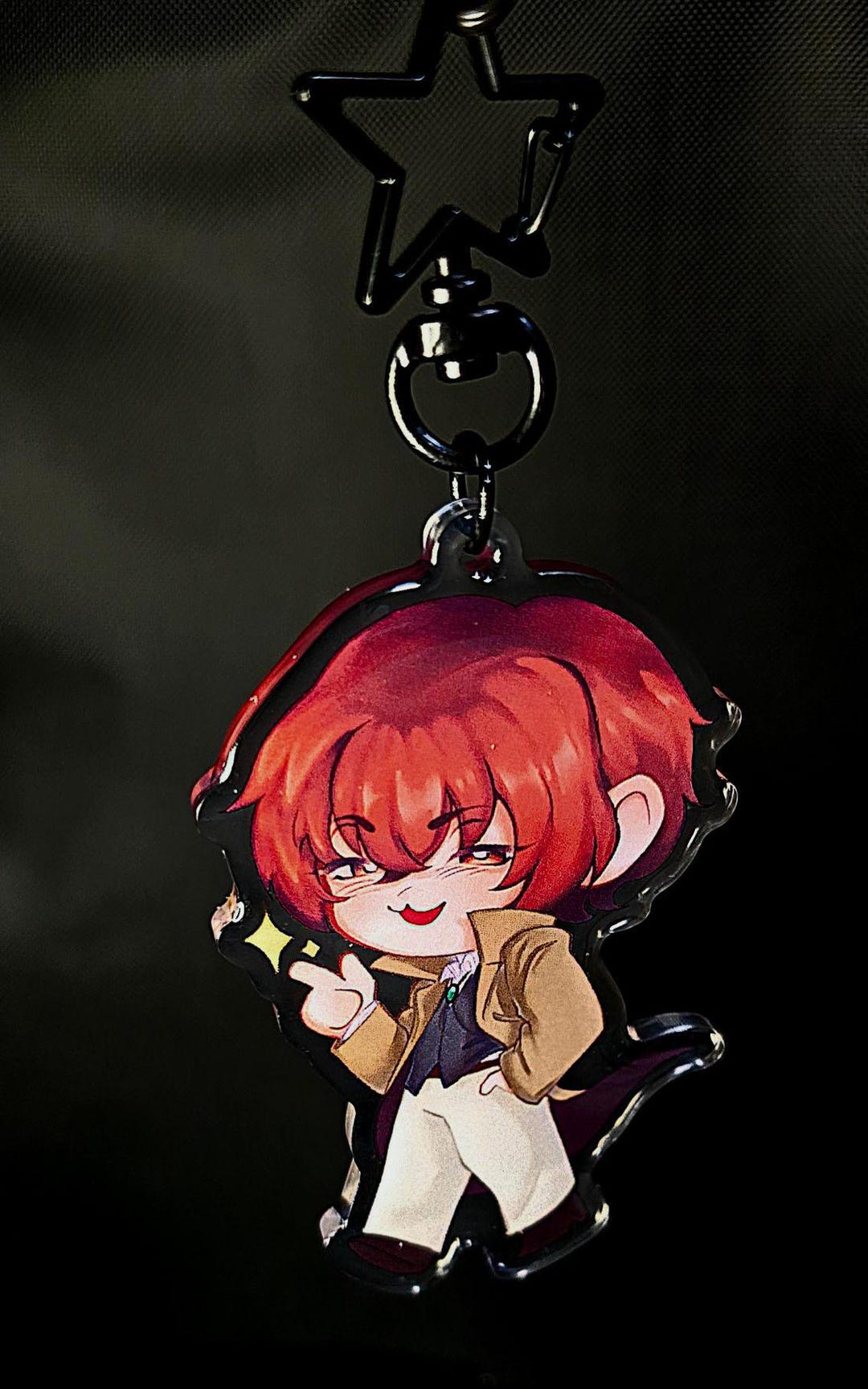 Bungou Stray Dogs, BSD Osamu Dazai Acrylic Epoxy Keychain - Etsy