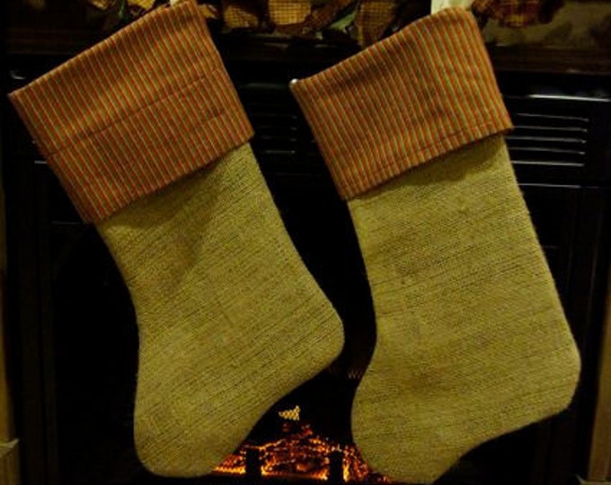 Matching Burlap Stockings - Etsy