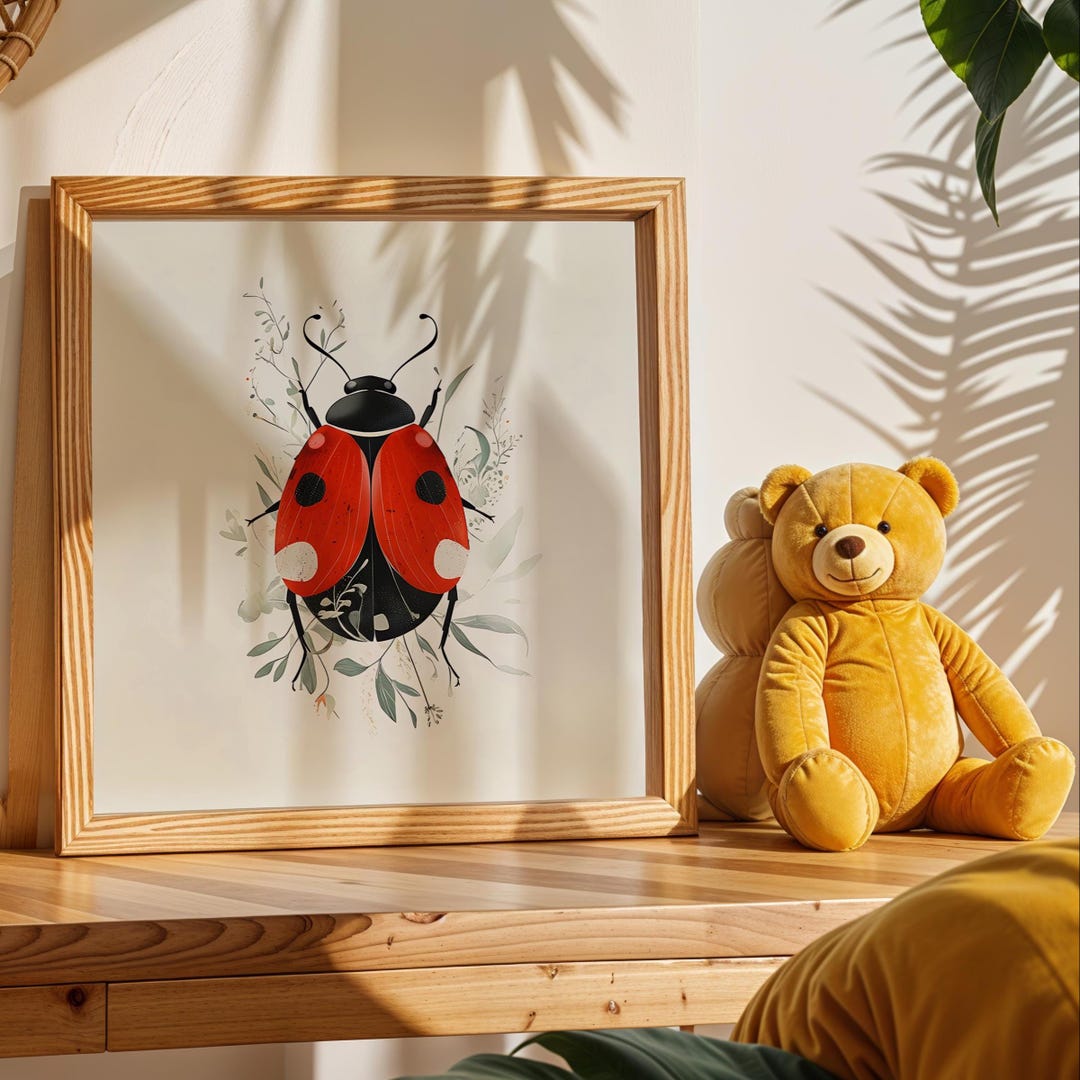 Ladybug Wall Art | Nursery Wall Decor | Kids Room Printable | Nursery ...