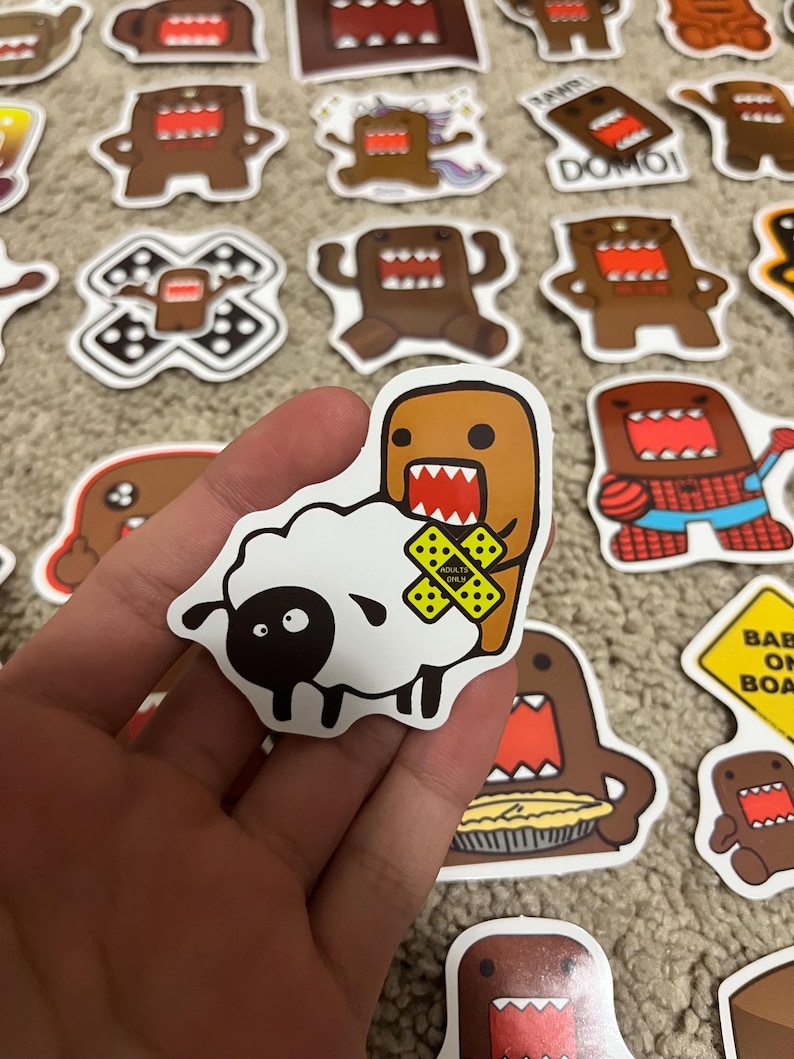 Domo Kun Stickers 50-100pcs - Etsy