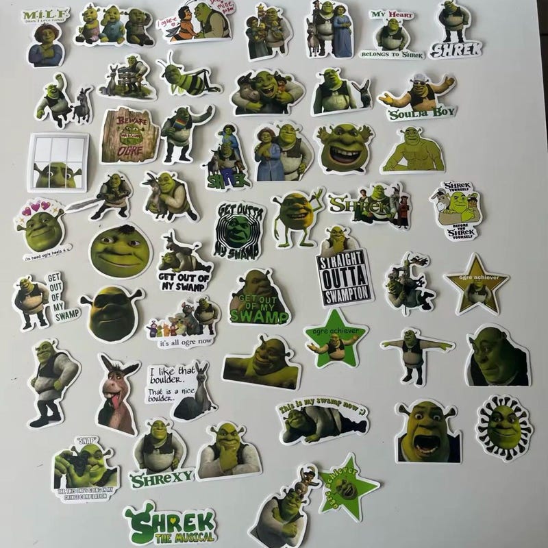 Shrek Stickers - Etsy