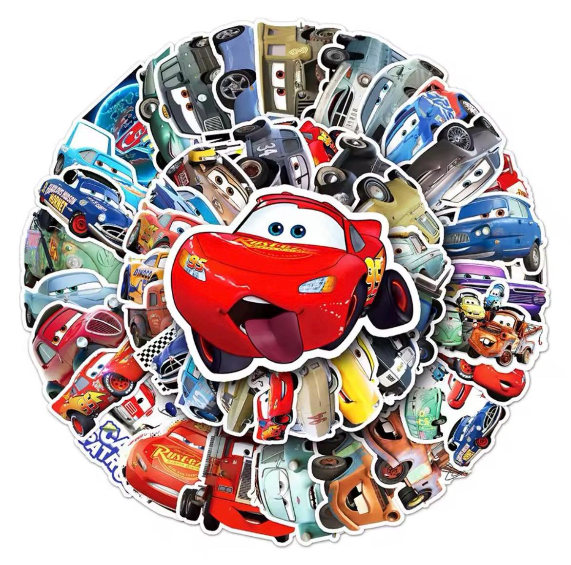 Lightning Mcqueen Cars Stickers 50pcs - Etsy