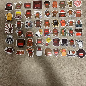 Domo Kun Stickers 50-100pcs - Etsy