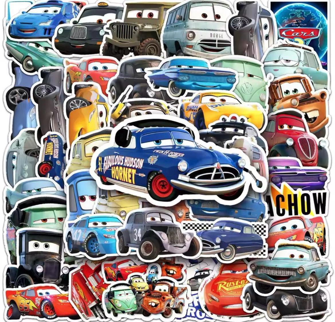 Lightning Mcqueen Cars Stickers 50pcs - Etsy