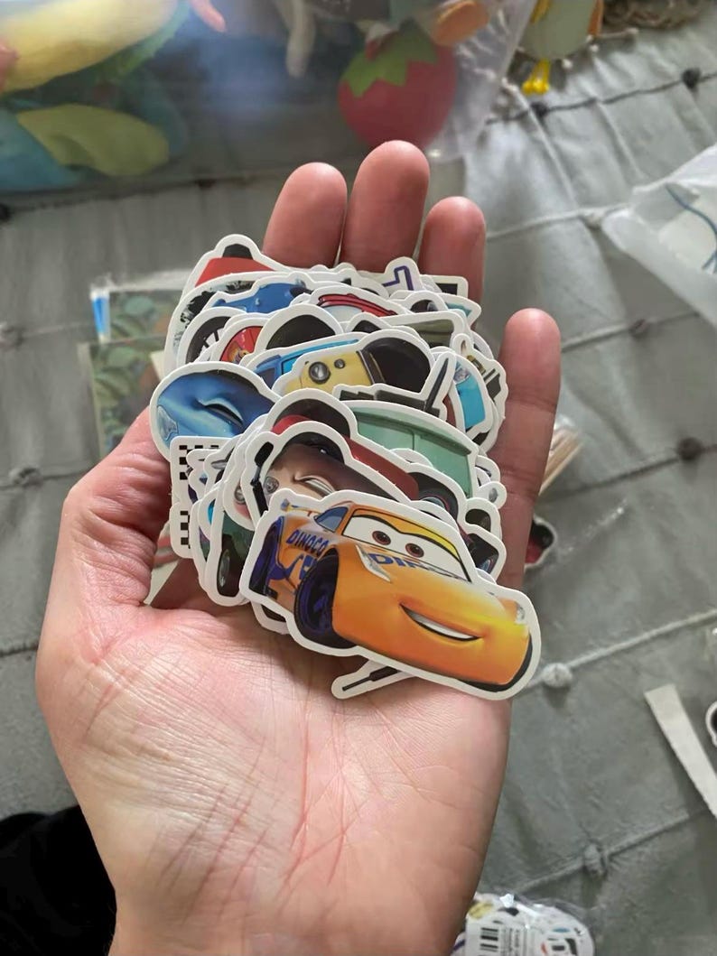 Lightning Mcqueen Cars Stickers 50pcs - Etsy