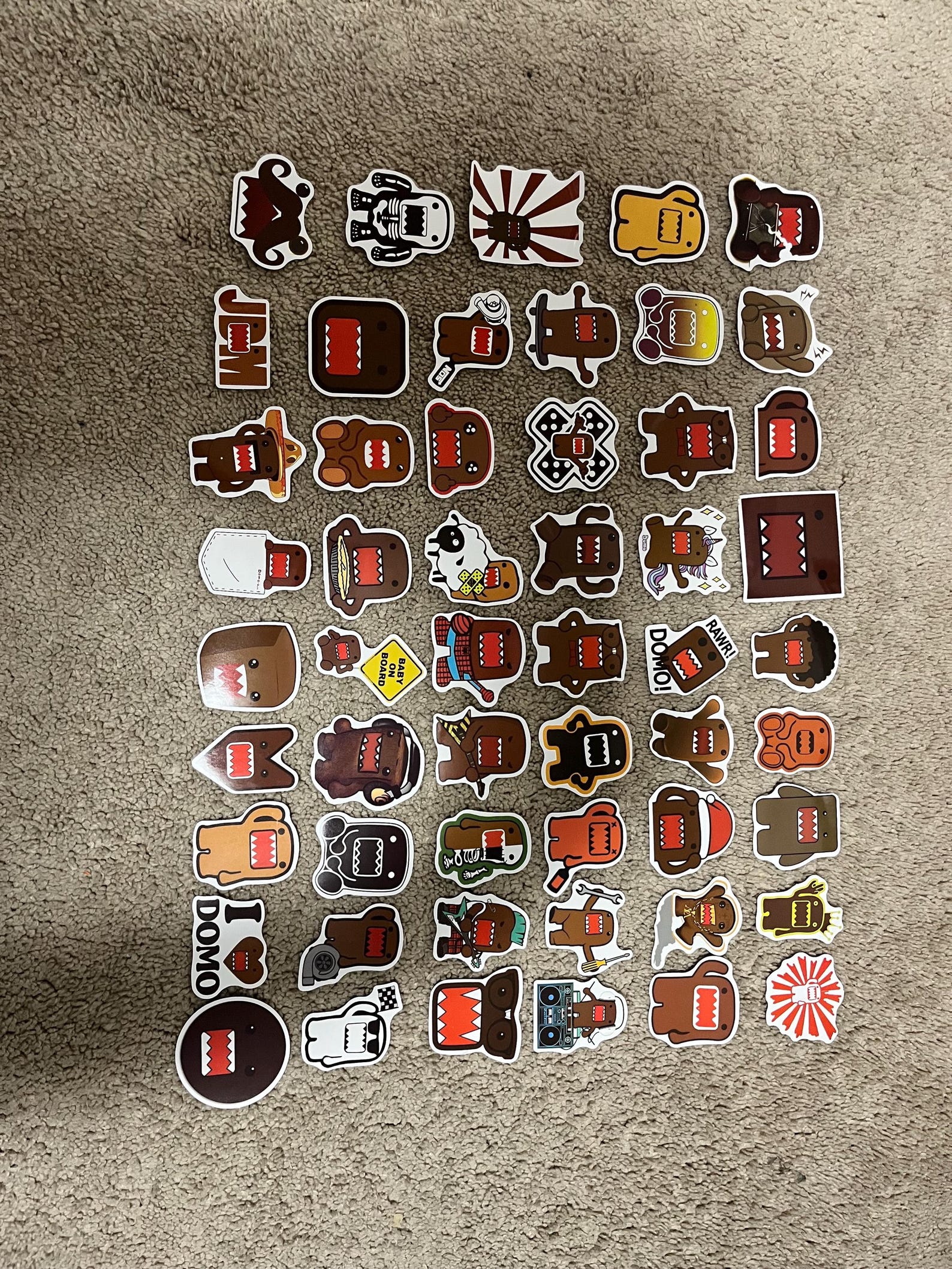 Domo Kun Stickers 50-100pcs - Etsy