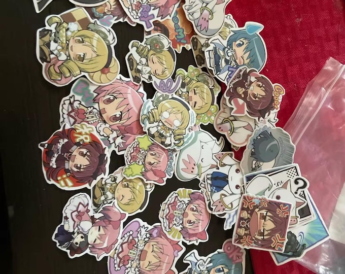 Puella Magi Madoka Magica Stickers Kawaii 48pcs - Etsy