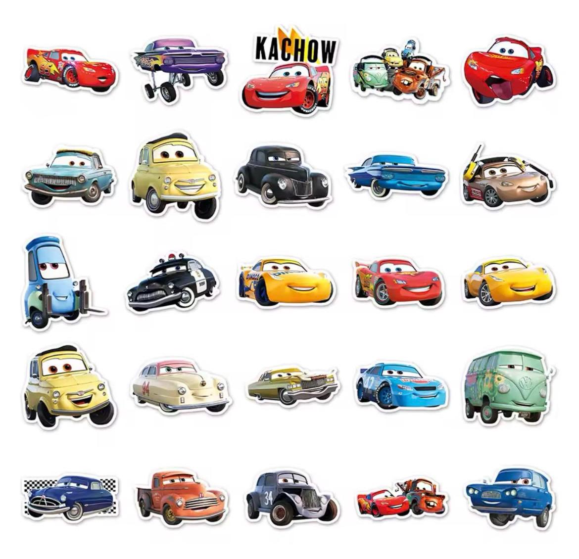 Lightning Mcqueen Cars Stickers 50pcs - Etsy