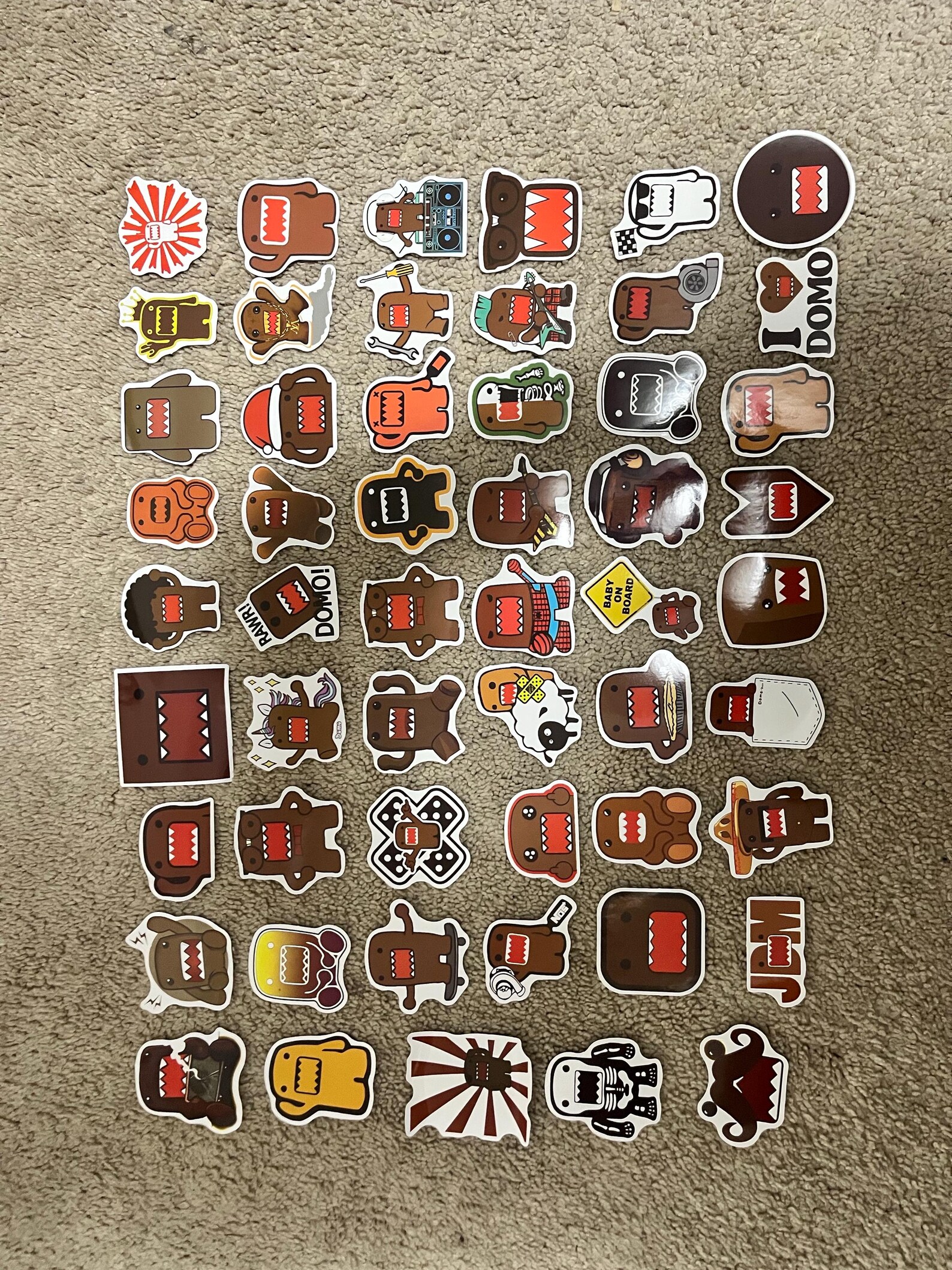 Domo Kun Stickers 50-100pcs - Etsy