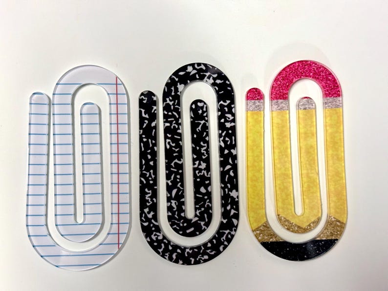 Jumbo Paperclip - Set of 3 School Set - Etsy
