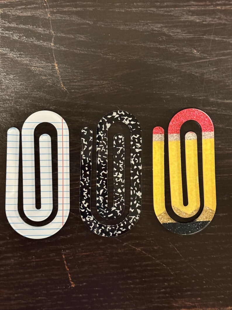 Jumbo Paperclip - Set of 3 School Set - Etsy