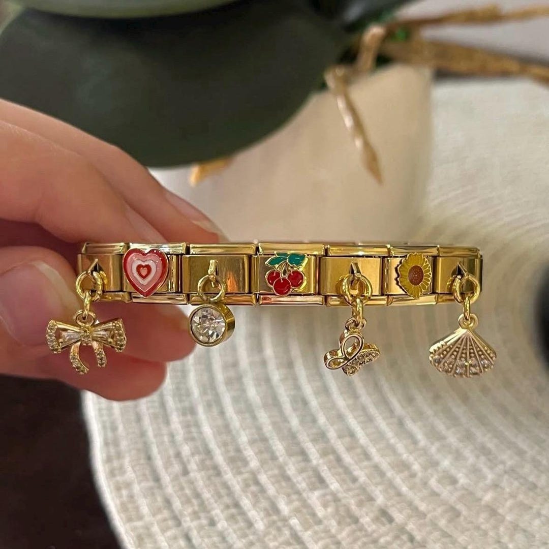 300 + Gold italienische Charms für Armband, maßgeschneiderte ...