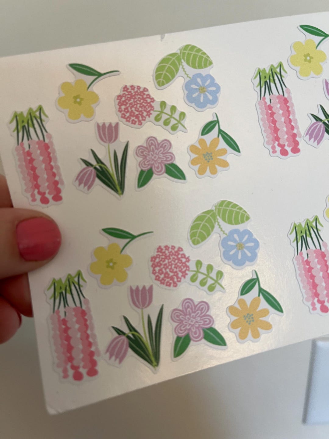 Mini Flower Sticker Pack, Tiny Floral Stickers for Planners, Spring ...