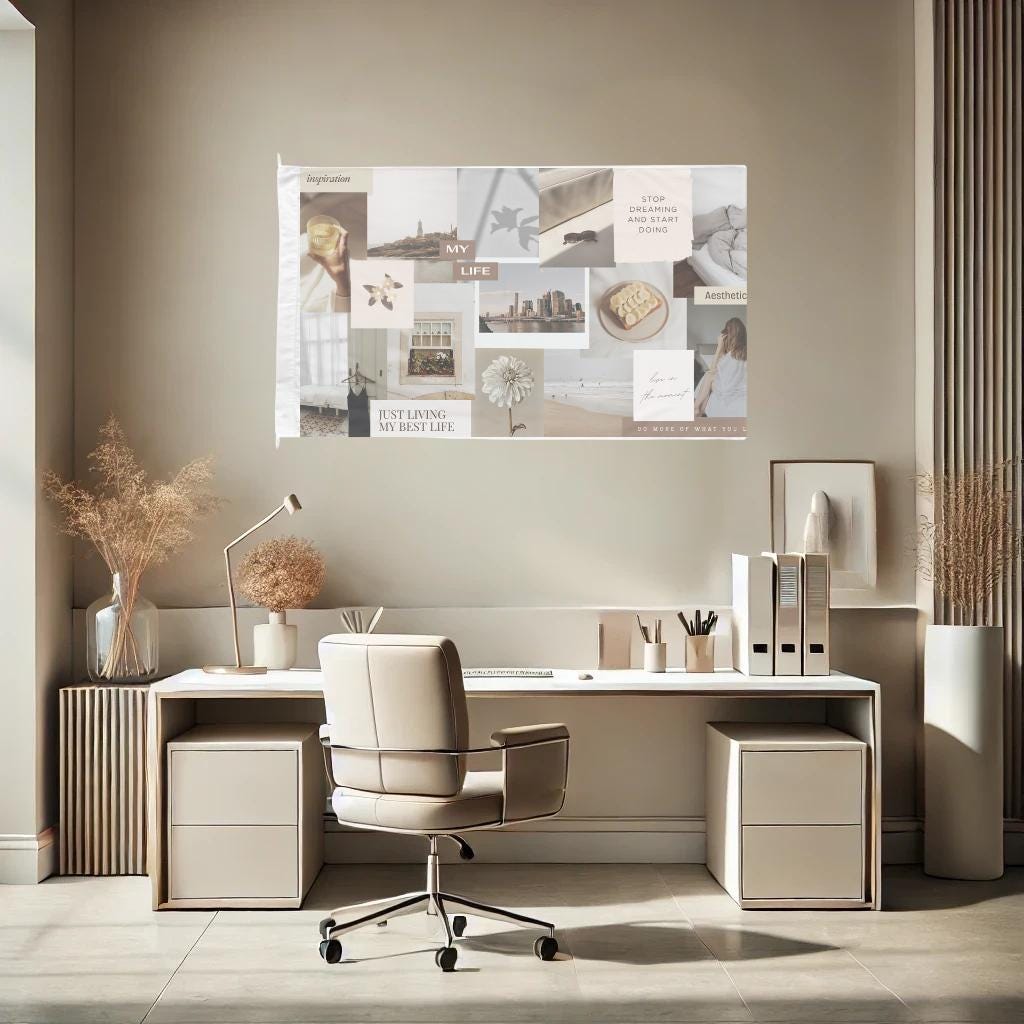 2025 Vision Board, Vision Board Tapestry, Vision Board Sign ...