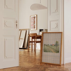 Cottage Core Wall Art Landscape Digital Print Watercolor Landscape ...