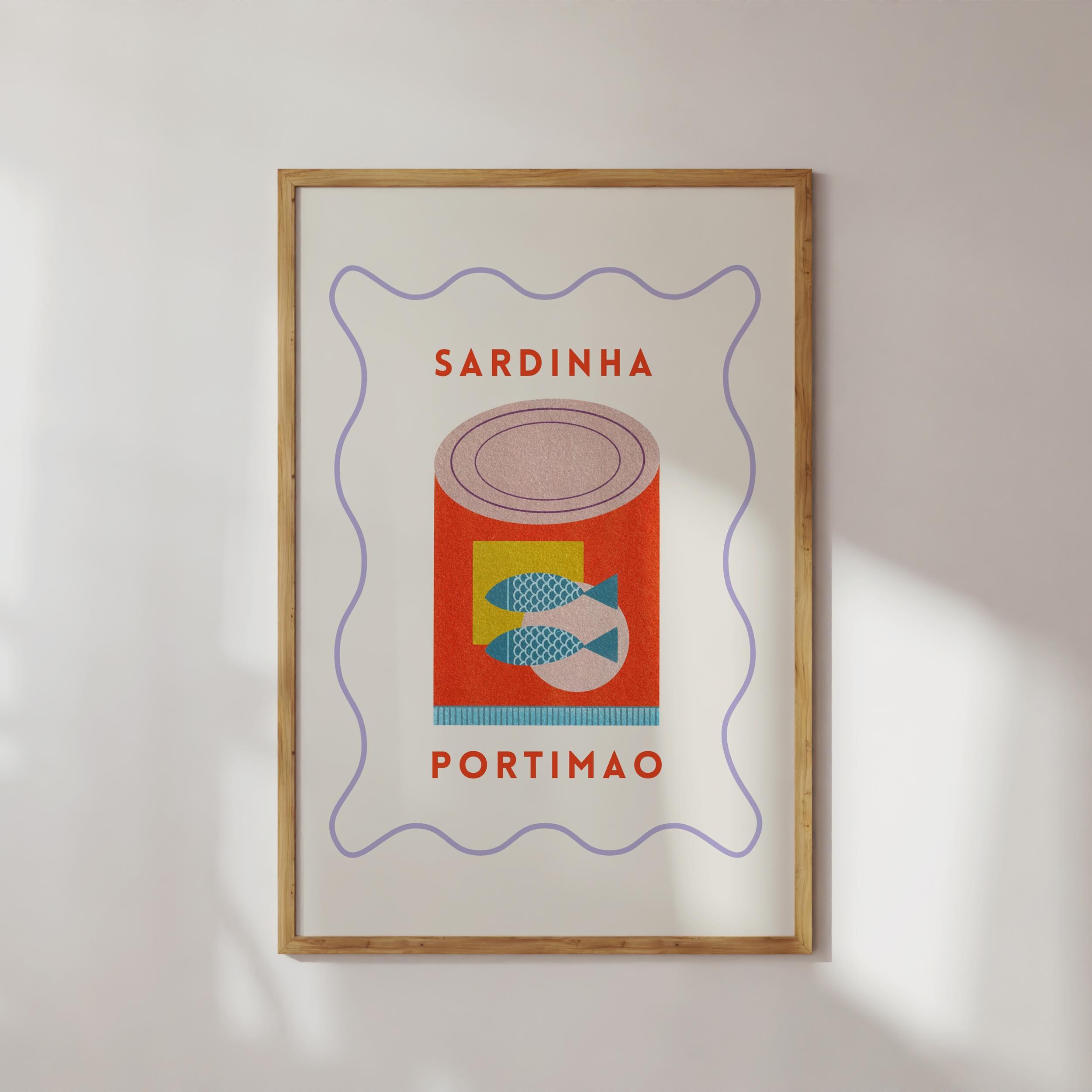 Sardines Art, Retro Sardines Art, Trendy Wall Art, Sardine Tin ...