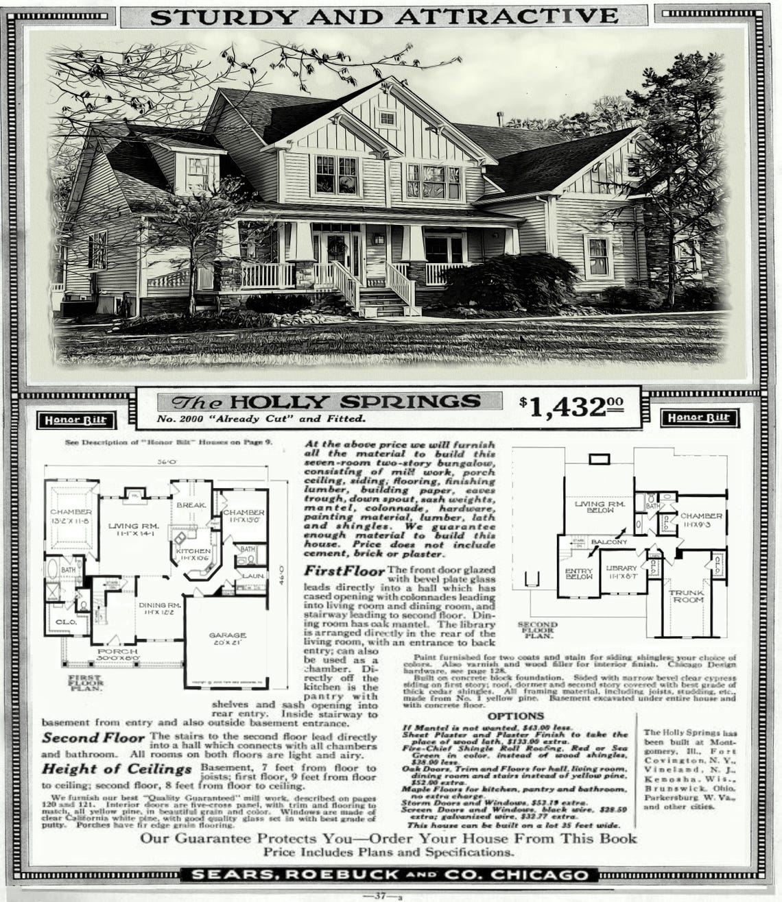 Personalized Vintage Sears Catalog Ad Featuring Your Home! - Etsy
