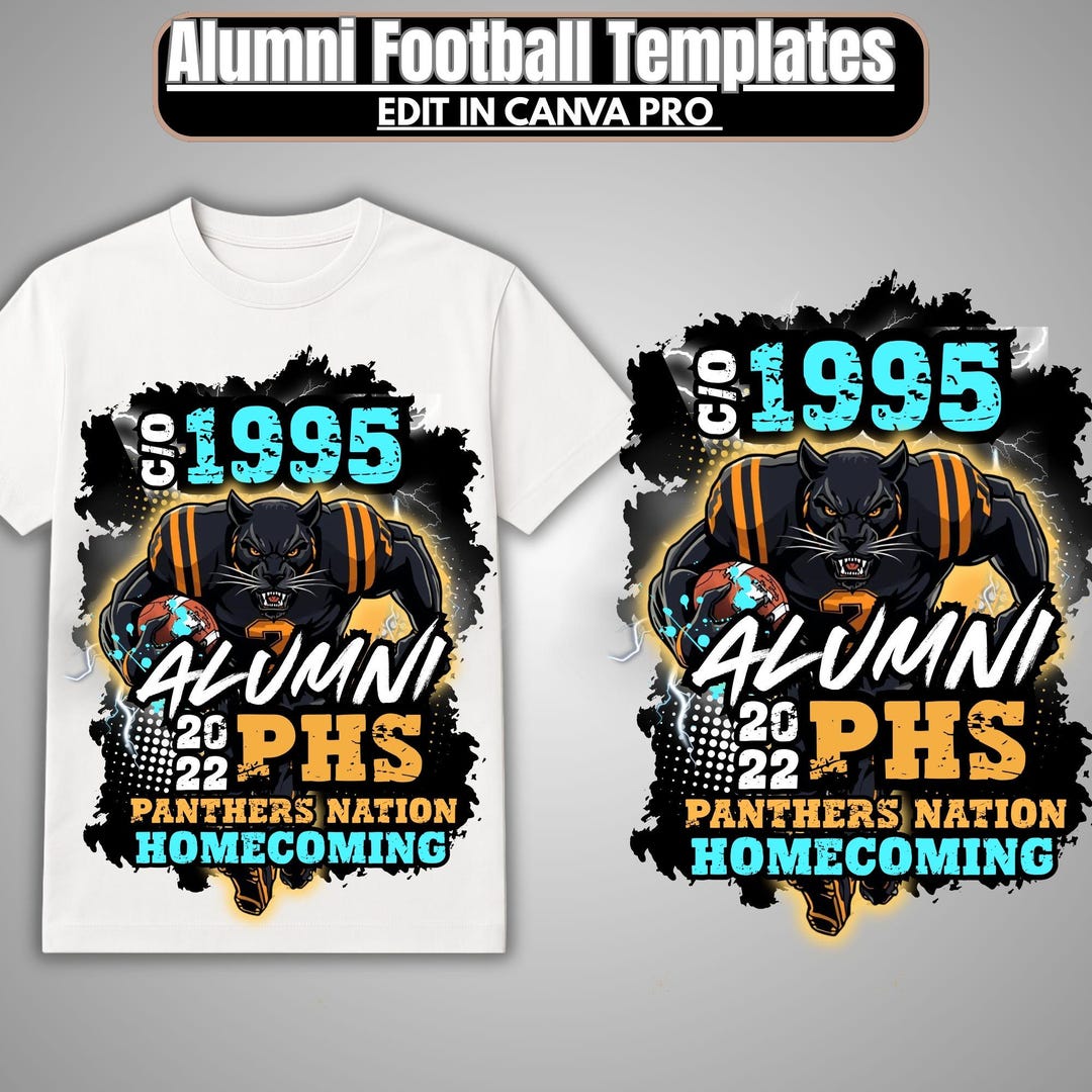 Alumni Reunion Football Design File, Football T Shirt Design, Canva ...