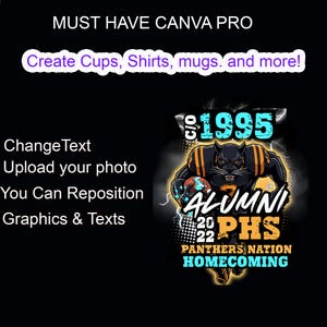 Alumni Reunion Football Design File, Football T Shirt Design, Canva ...