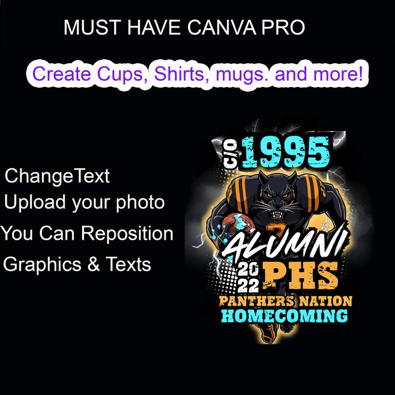 Alumni Reunion Football Design File, Football T Shirt Design, Canva ...
