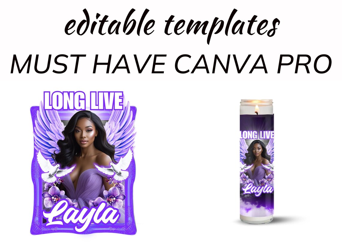 Rip Long Live 3d Memorial Poster Board Frame Candle Template Canva Rest ...