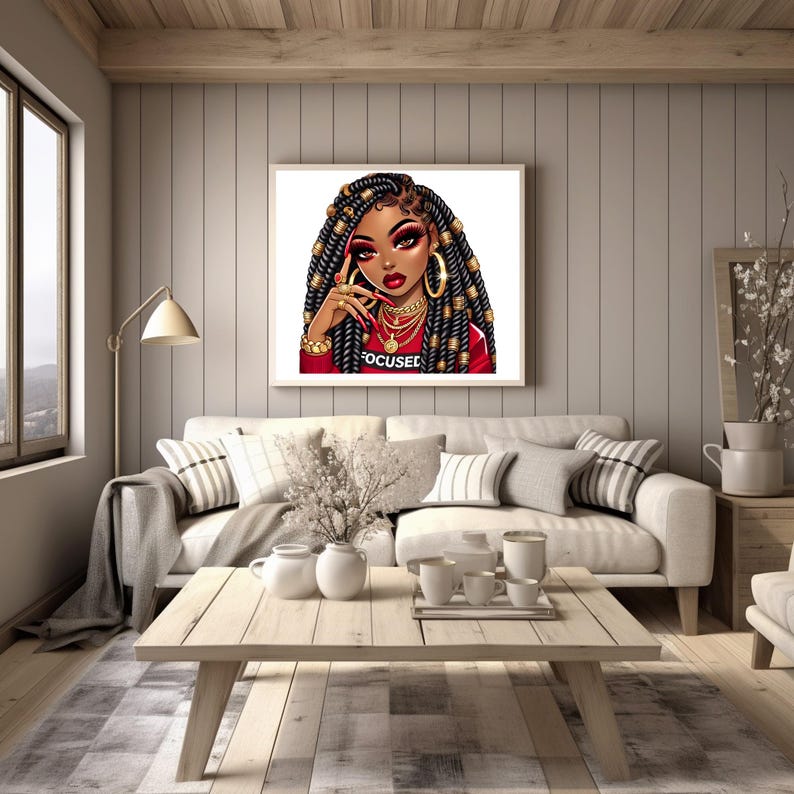 Black Girl With Locs Png- Afro Locs - Commercial Use -dreadlocks ...