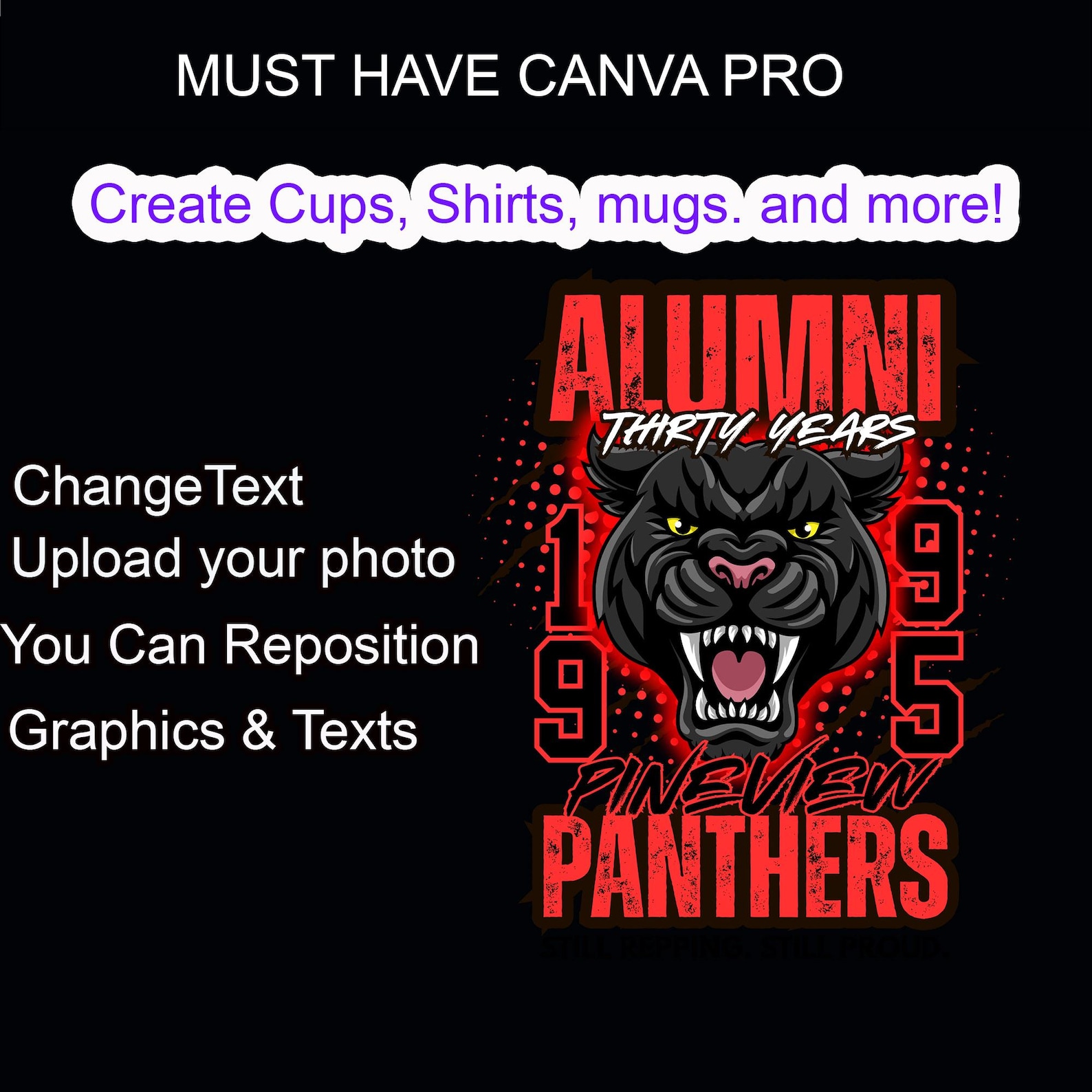 Alumni Reunion Team Spirit T Shirt Design High School Football, Game ...