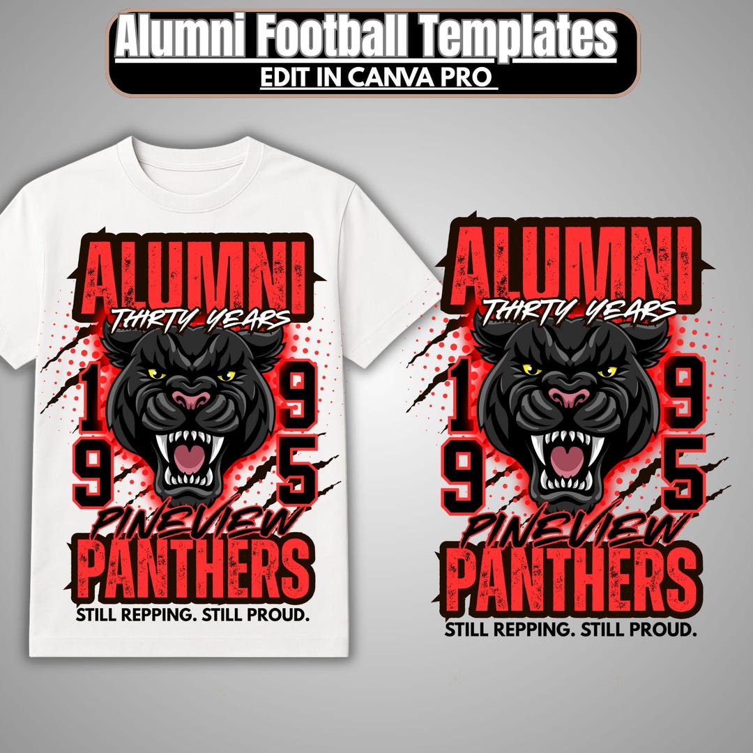 Alumni Reunion Team Spirit T Shirt Design High School Football, Game ...