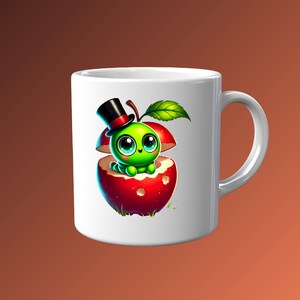 Caterpillar on Apple Clipart Bundle - Worm Apple- Commercial Use - Etsy