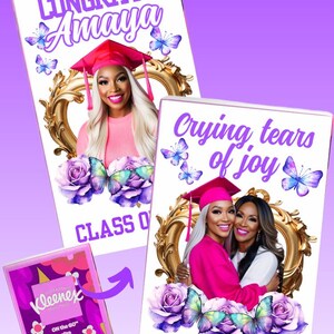 Graduation Pocket Tissue for Canva Editable Template Tissue Bundle ...