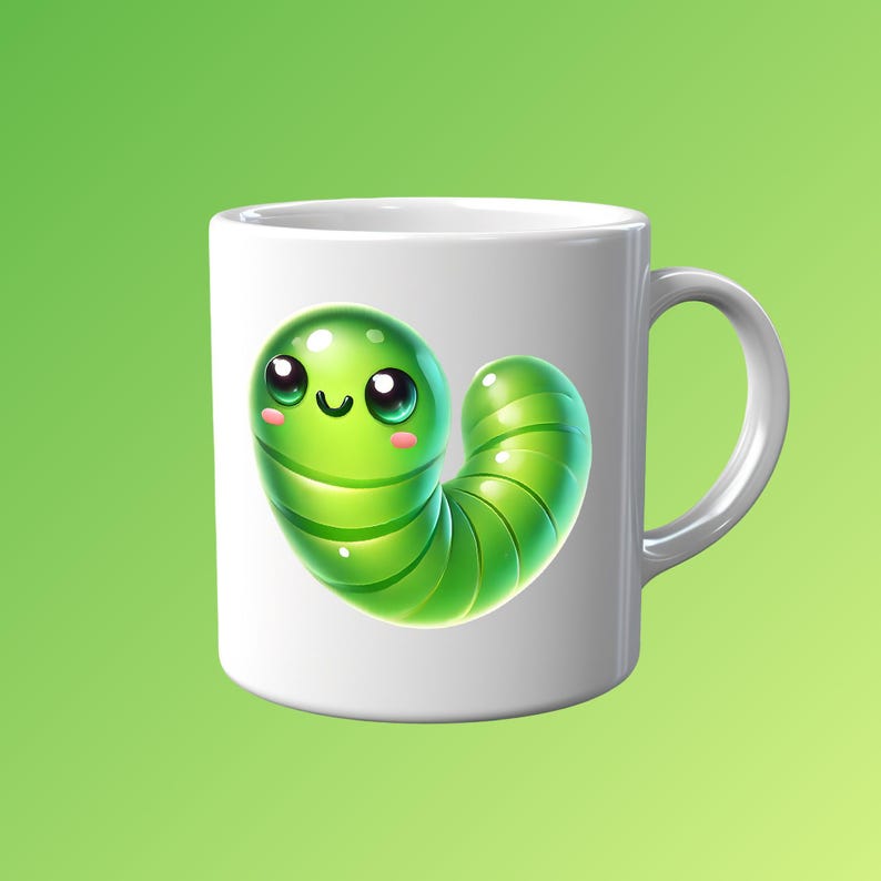 Gummy Worm Clip Art Collection-commercial Use Gummies Worms-png ...