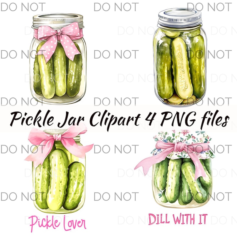 Pickle Coquette Clipart - Etsy