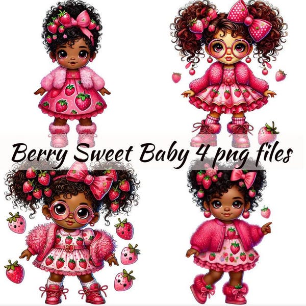 Black Strawberry Shortcake Svg - Etsy