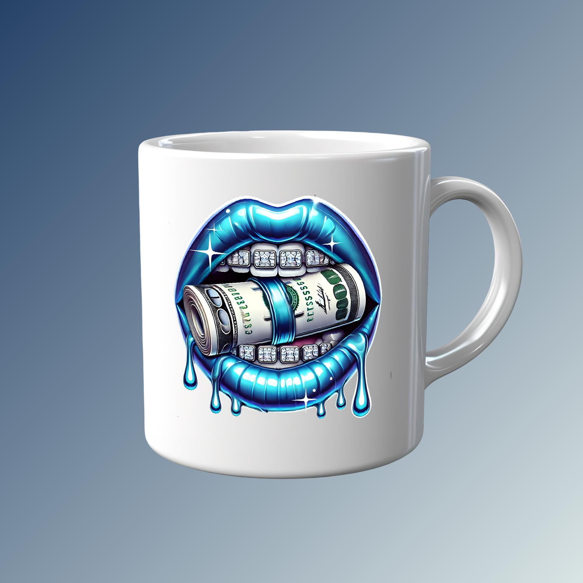 Grillz Clipart-100 Dollar Bill Lips Commercial Use PNG Hustler Lips ...