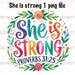 She is Strong Proverbs Png Clipart Proverbs 31 25 Watercolor Commercial ...