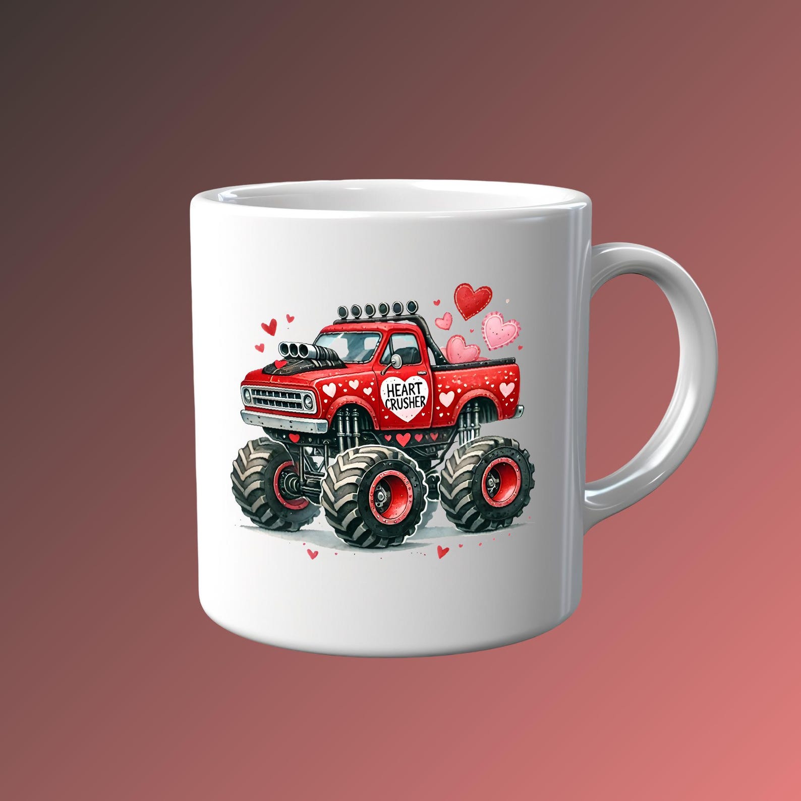 Valentine Truck Clip Art -heart Crusher Monster Truck Clip Art for ...