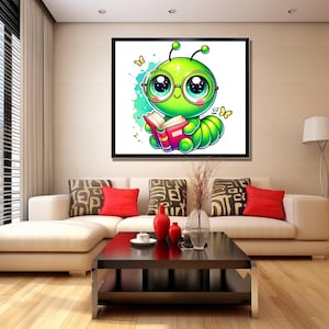 Caterpillar on Apple Clipart Bundle - Worm Apple- Commercial Use - Etsy