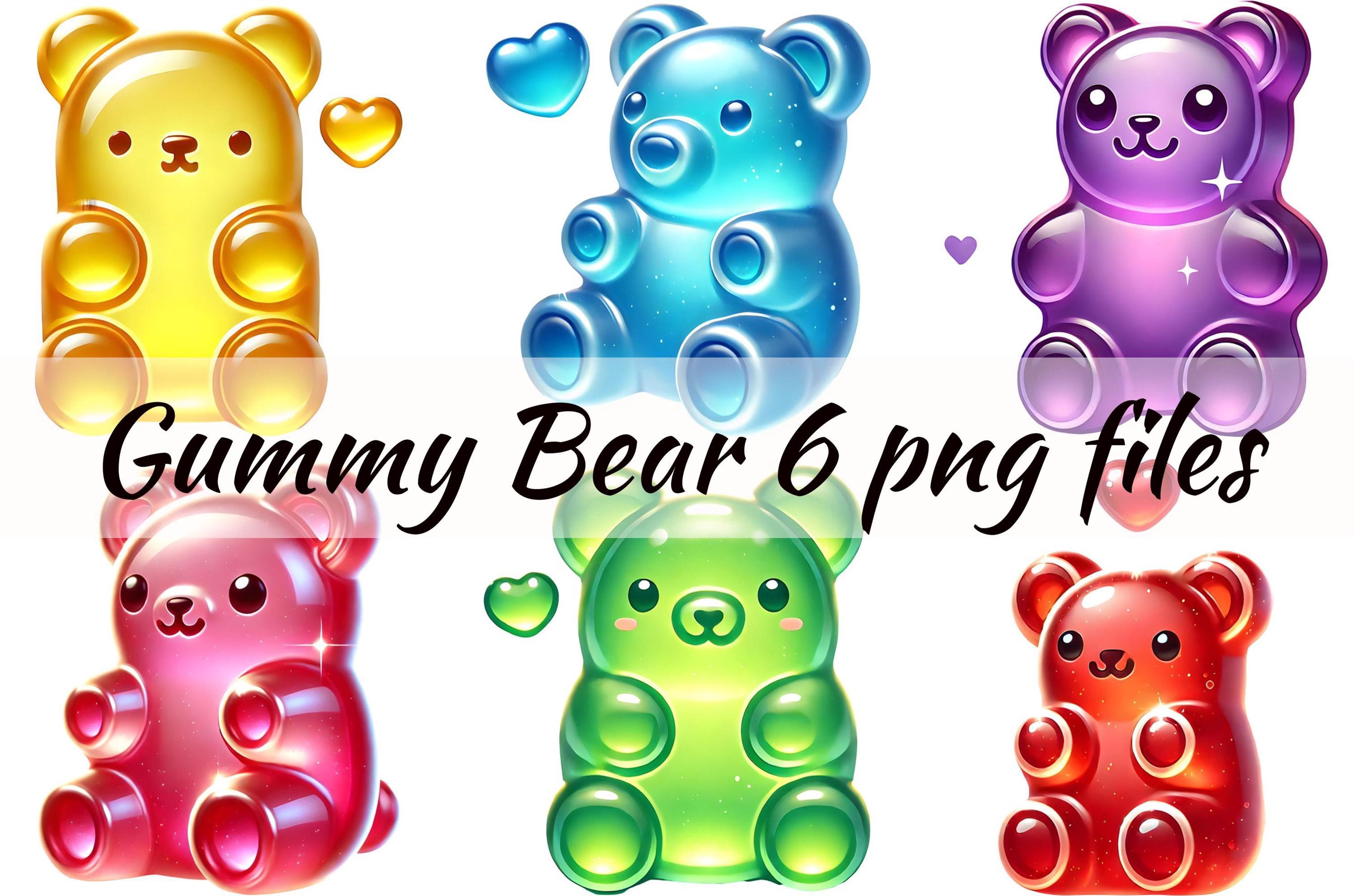 Gummy Bear Clip Art- Commercial Use Gummies-candy Clip Art- Gummy Candy ...